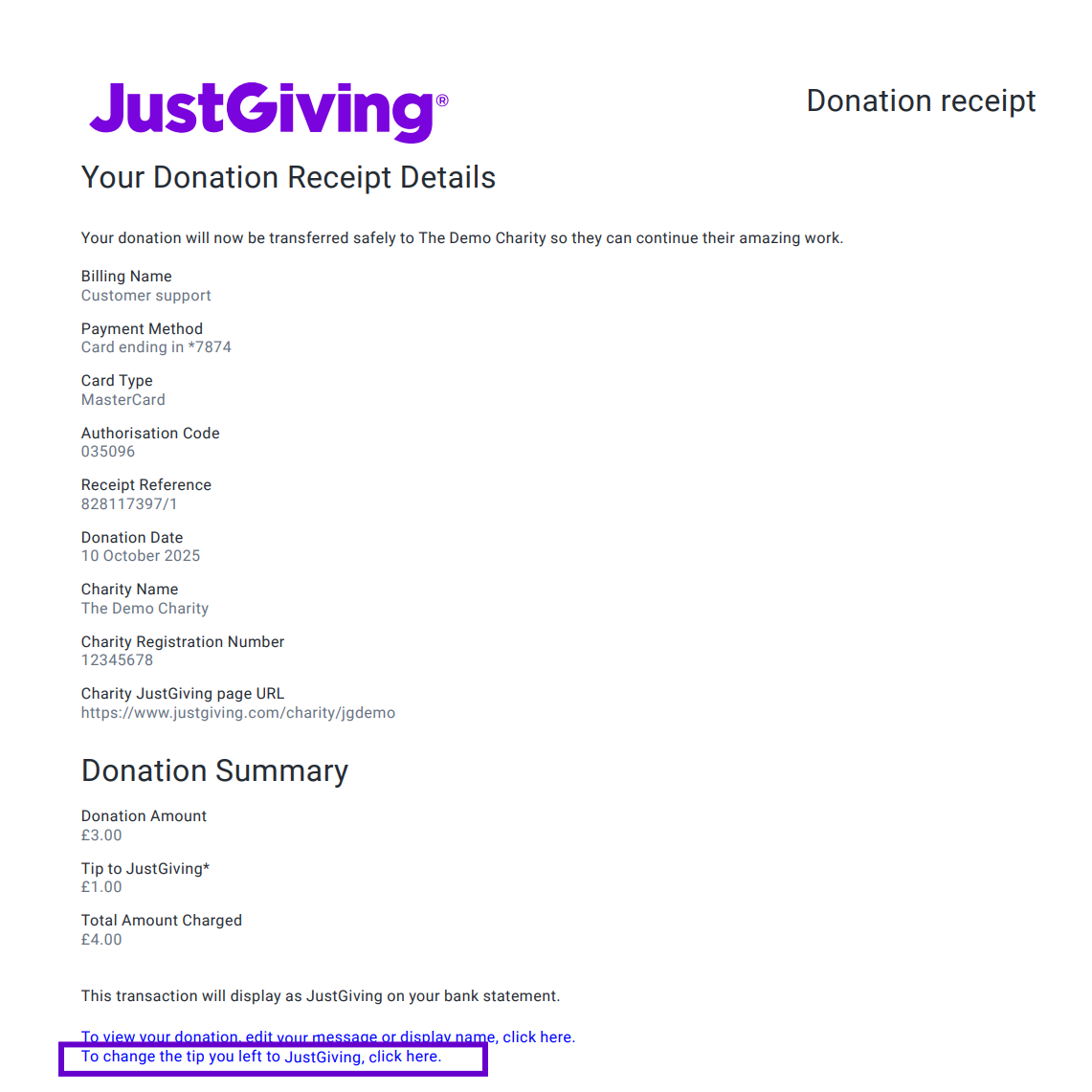 How to request a tip refund – JustGiving Help