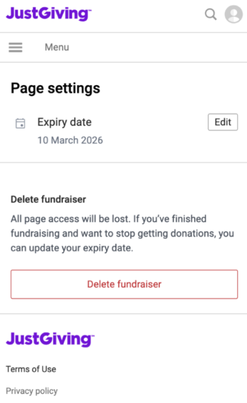 How can I cancel my Crowdfunding page? – JustGiving Help