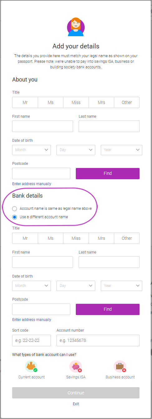 How do I verify my bank details? – JustGiving Help